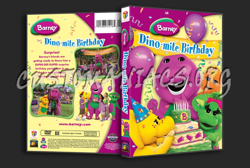 Barney Dino Mite Birthday Dvd Cover Dvd Covers And Labels By Customaniacs Id 83224 Free
