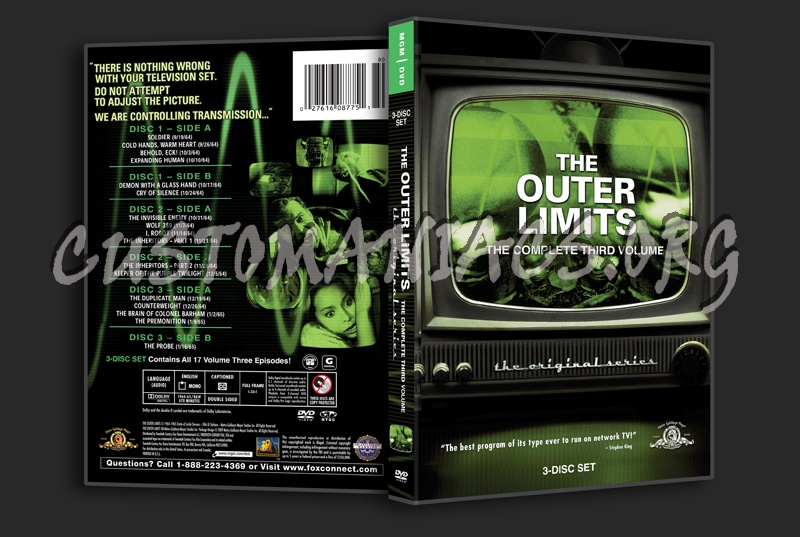 The Outer Limits Season 3 Dvd Cover Dvd Covers And Labels By Customaniacs Id 112150 Free