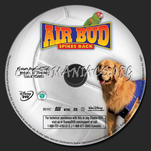 Air Bud Spikes Back Dvd Label Dvd Covers And Labels By Customaniacs Id 115177 Free Download