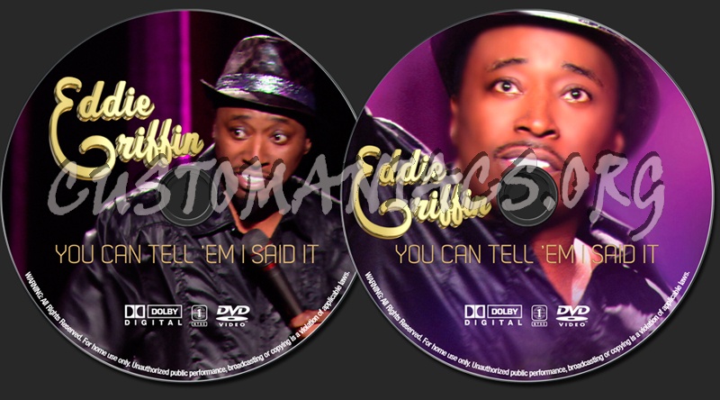 Eddie Griffin You Can Tell Em I Said It Dvd Label Dvd Covers And Labels