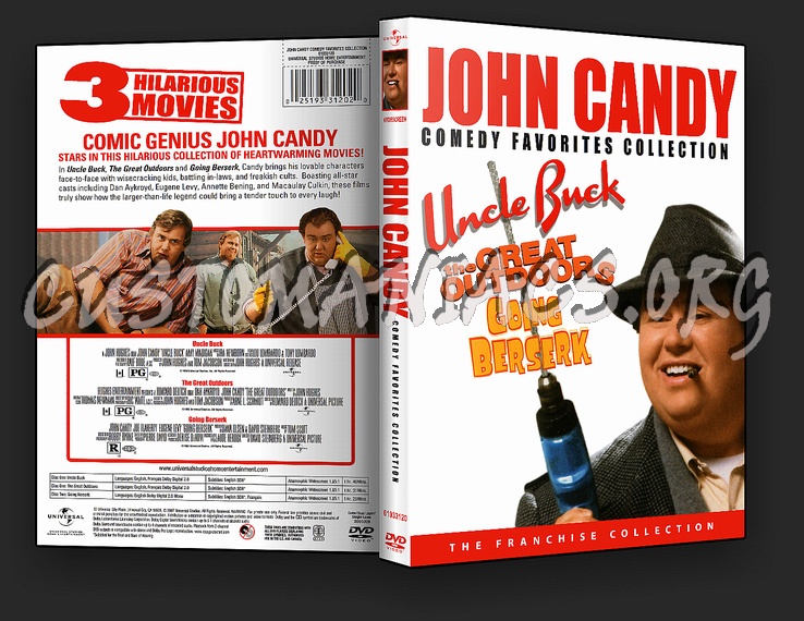 John Candy Comedy Favorites Collection Uncle Buck Great Outdoors Going Berserk Dvd Cover