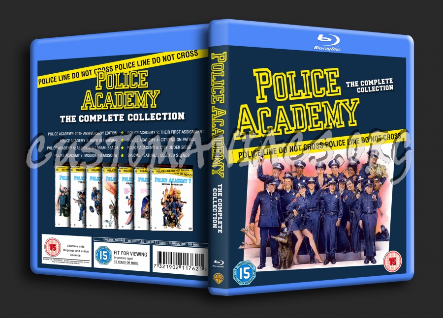 Police Academy Complete Collection Blu Ray Cover Dvd Covers And Labels By Customaniacs Id