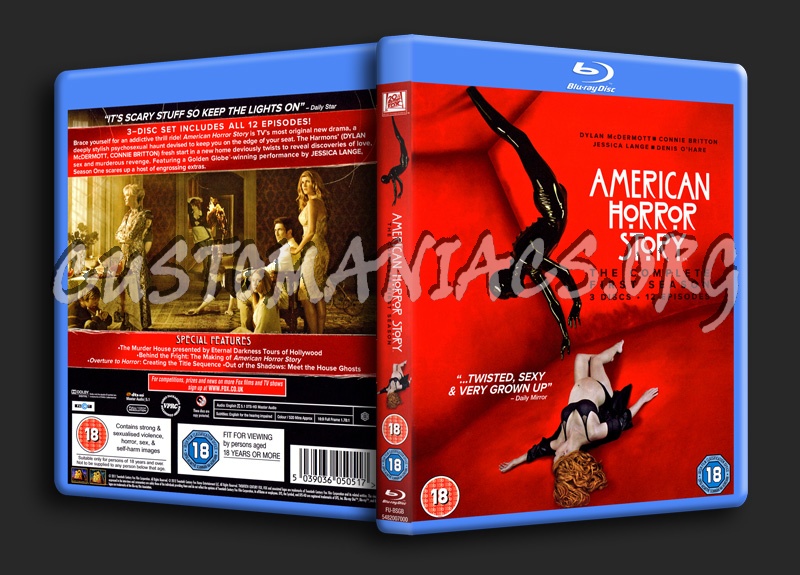American Horror Story Season 1 Blu Ray Cover Dvd Covers And Labels By